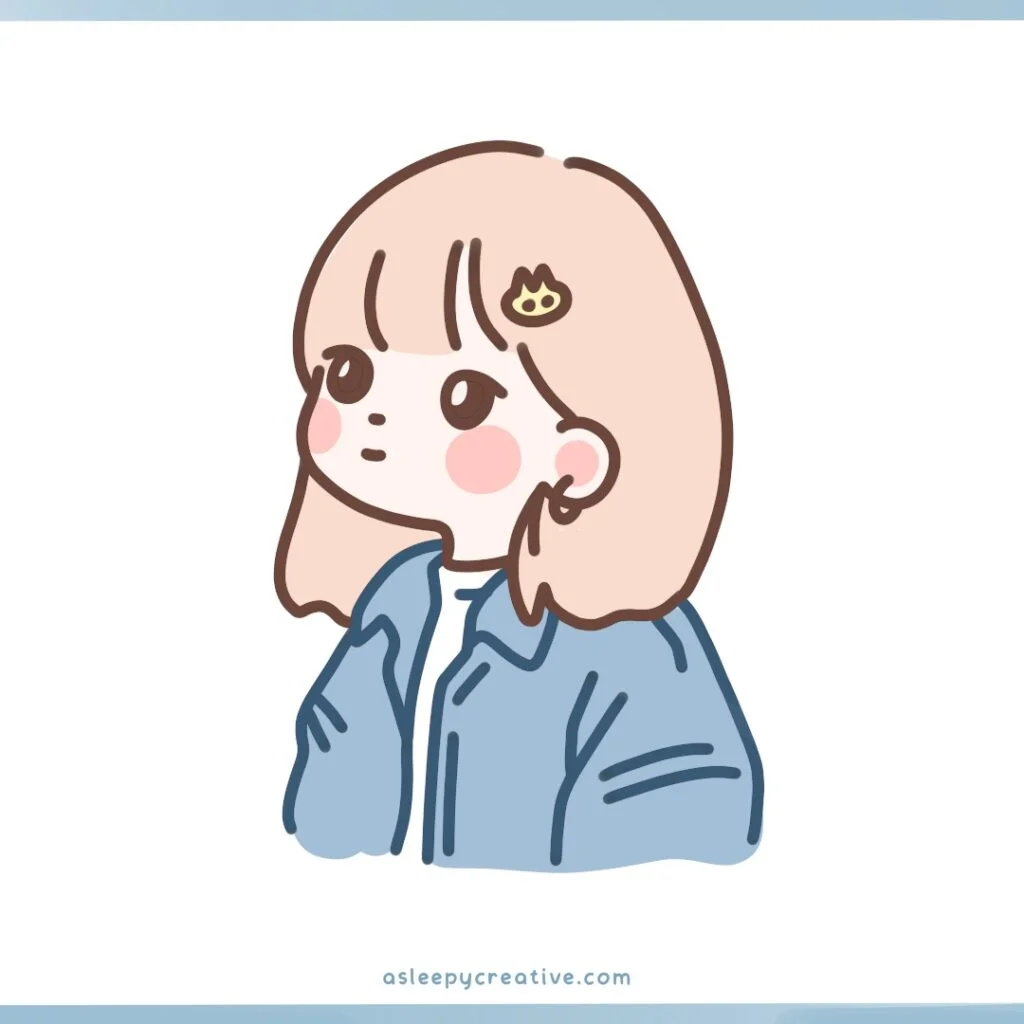 Aesthetic Drawing Ideas : Cute Girls - a sleepy creative