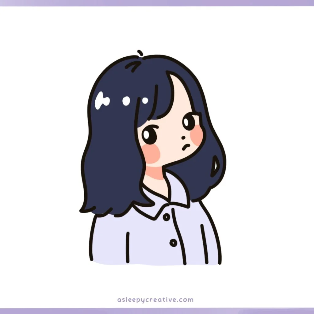 Aesthetic Drawing Ideas : Cute Girls - a sleepy creative