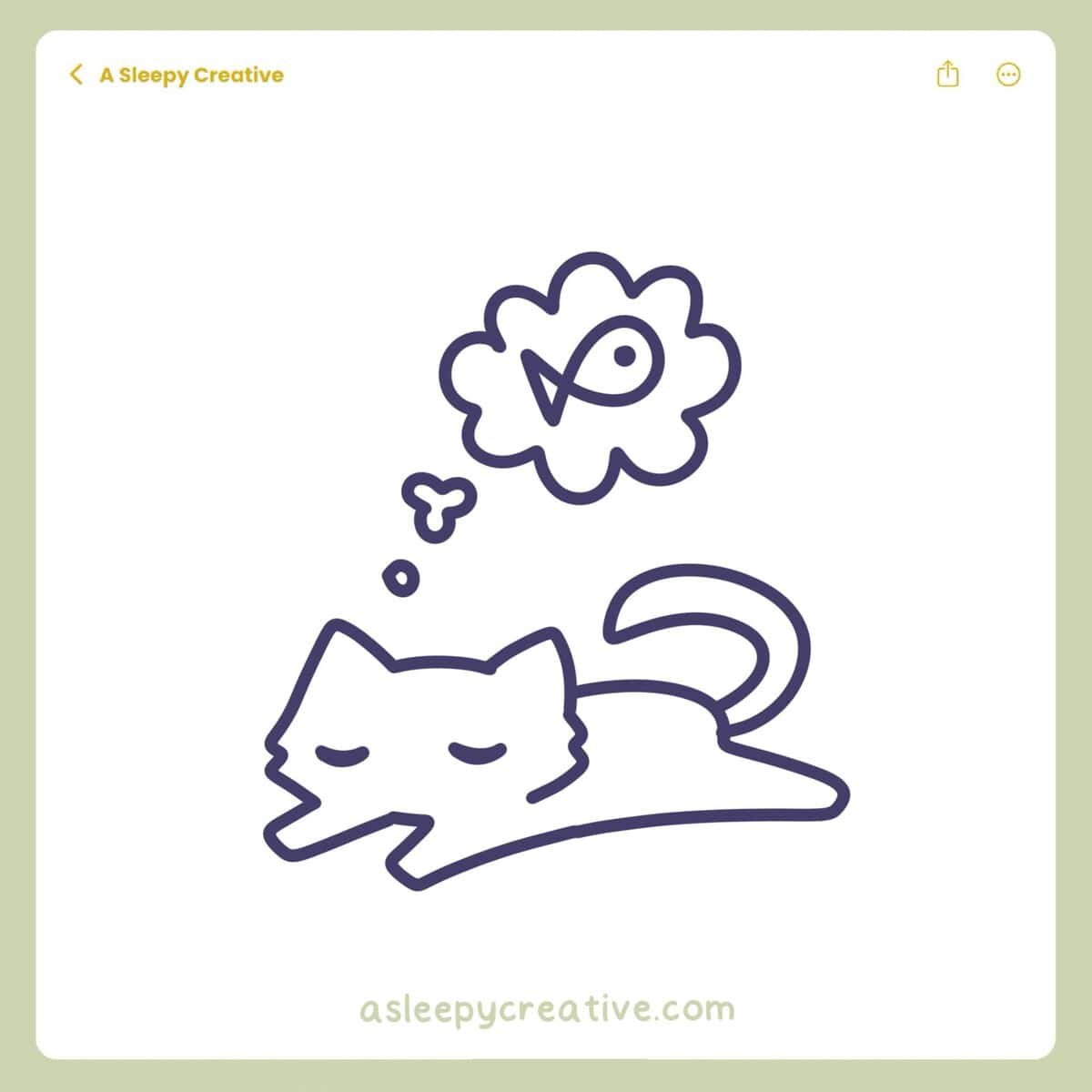 22 Easy Cute Cat Drawing Ideas - a sleepy creative