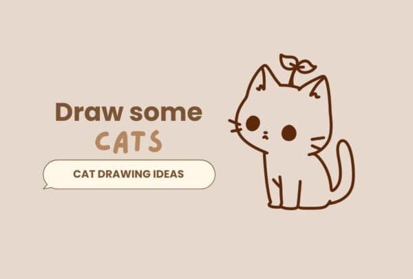 22 Easy Cute Cat Drawing Ideas - a sleepy creative