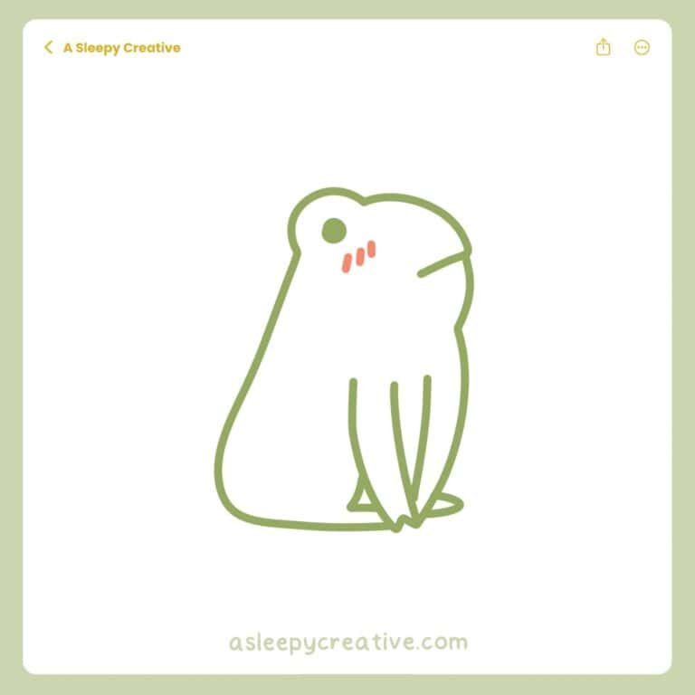21 Cute and Easy Frog Drawing Ideas
