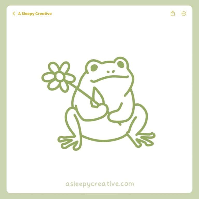 21 Cute and Easy Frog Drawing Ideas