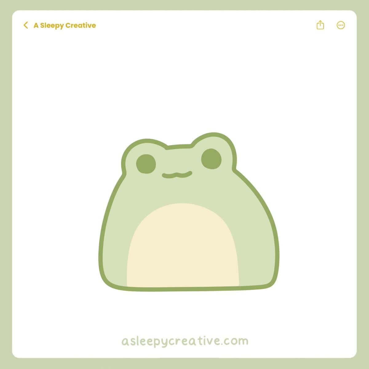 21 Cute and Easy Frog Drawing Ideas - a sleepy creative