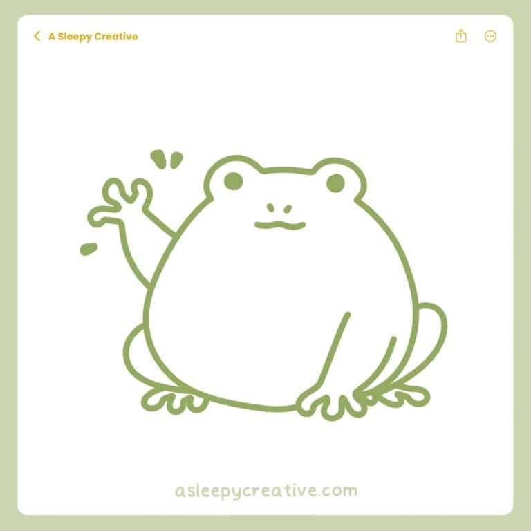 21 Cute and Easy Frog Drawing Ideas