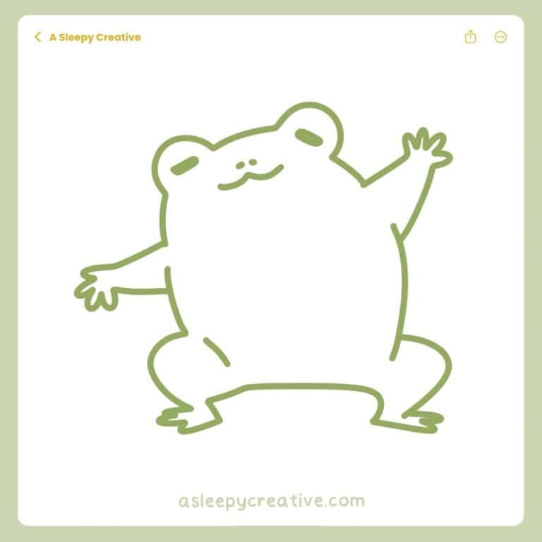 21 Cute and Easy Frog Drawing Ideas
