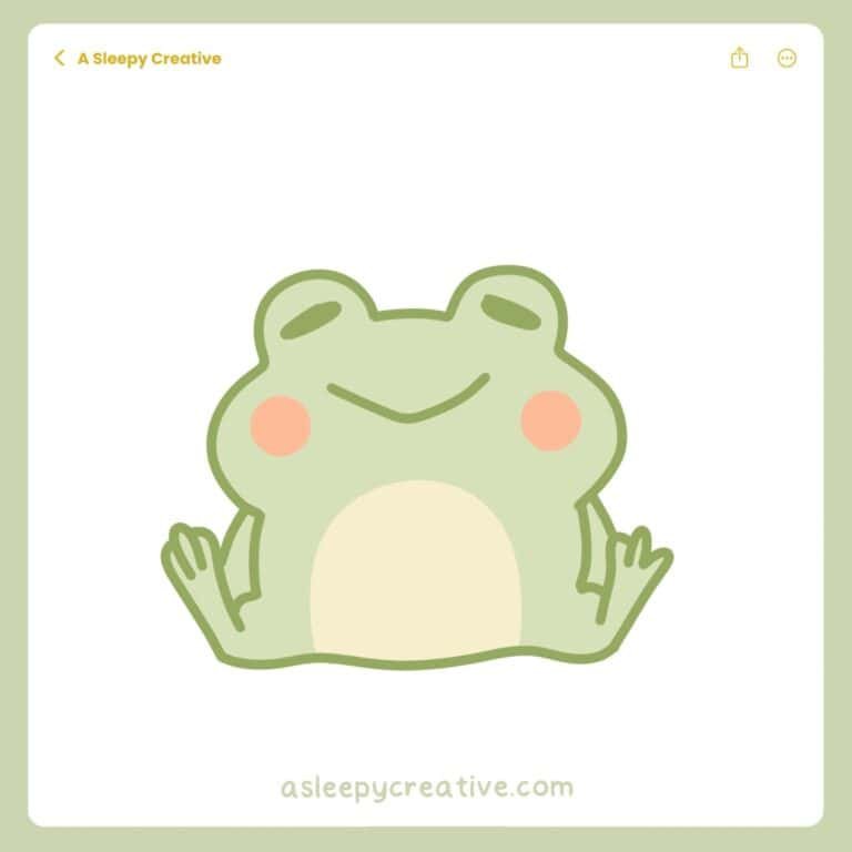 21 Cute and Easy Frog Drawing Ideas
