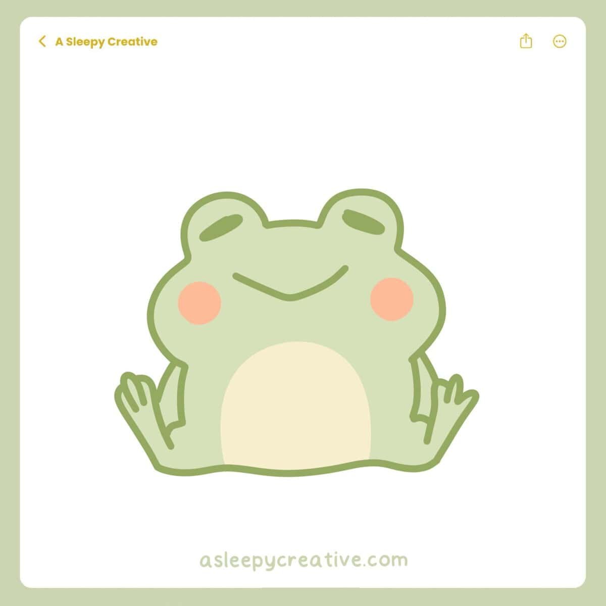 21 Cute and Easy Frog Drawing Ideas