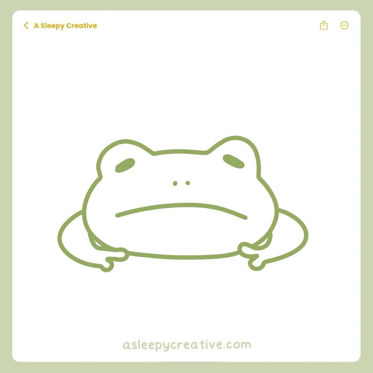21 Cute and Easy Frog Drawing Ideas