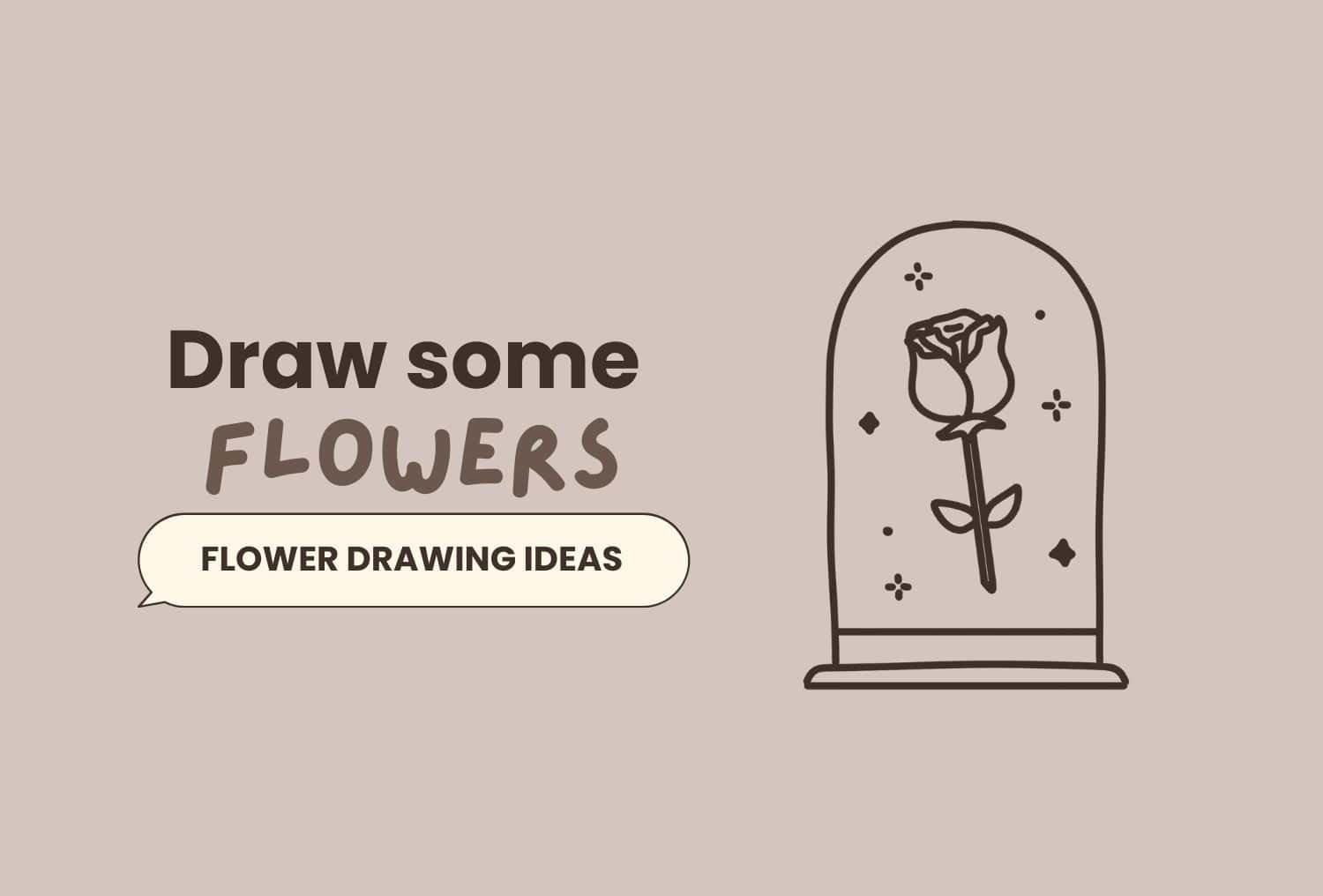 33 Simple Flower Drawing Ideas - a sleepy creative