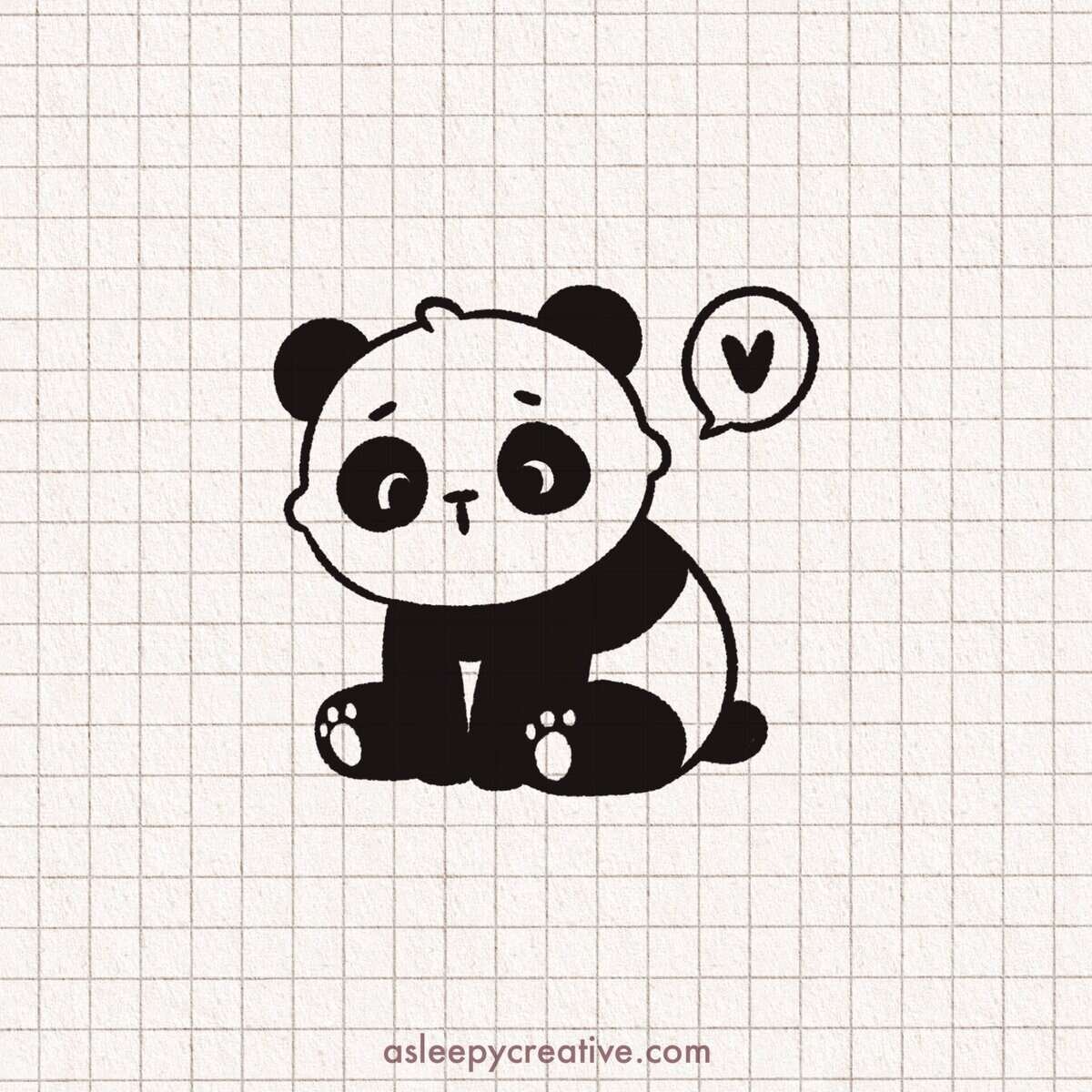 32 Easy Panda Drawing Ideas