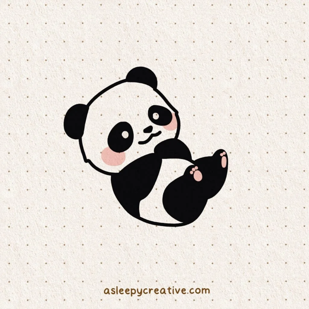 32 Easy Panda Drawing Ideas - a sleepy creative