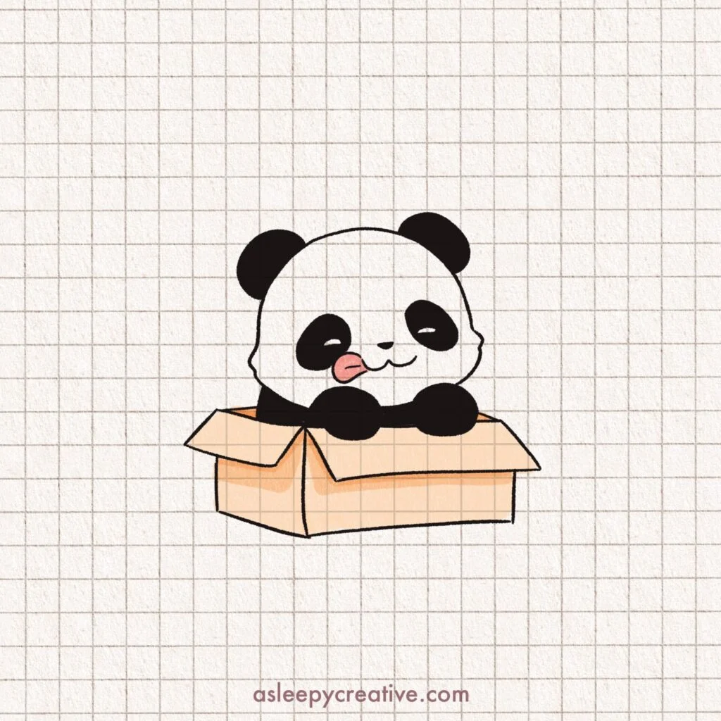 32 Easy Panda Drawing Ideas - a sleepy creative