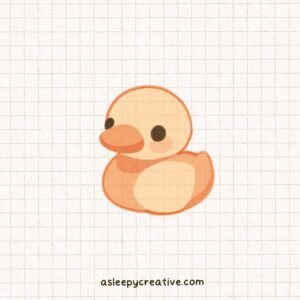 30+ Easy Duck Drawing Ideas - a sleepy creative