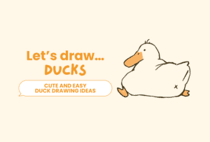 30+ Easy Duck Drawing Ideas - a sleepy creative