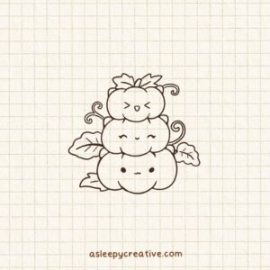40 Cute and Easy Fall Drawing Ideas - a sleepy creative