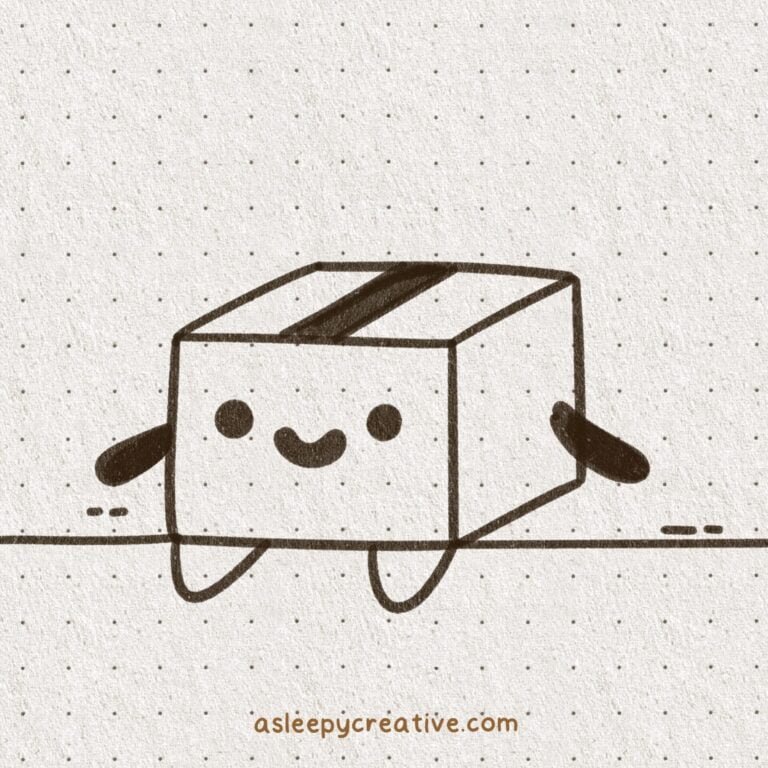 22 Easy Cozy Stationery Drawing Ideas - a sleepy creative