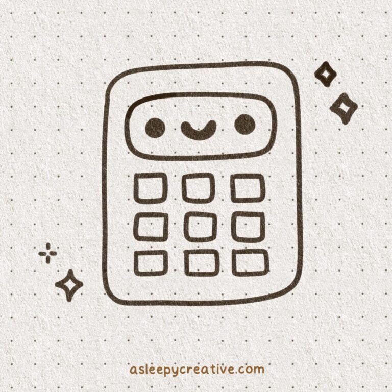 22 Easy Cozy Stationery Drawing Ideas - a sleepy creative