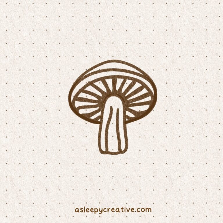 30 Easy Mushroom Drawing Ideas