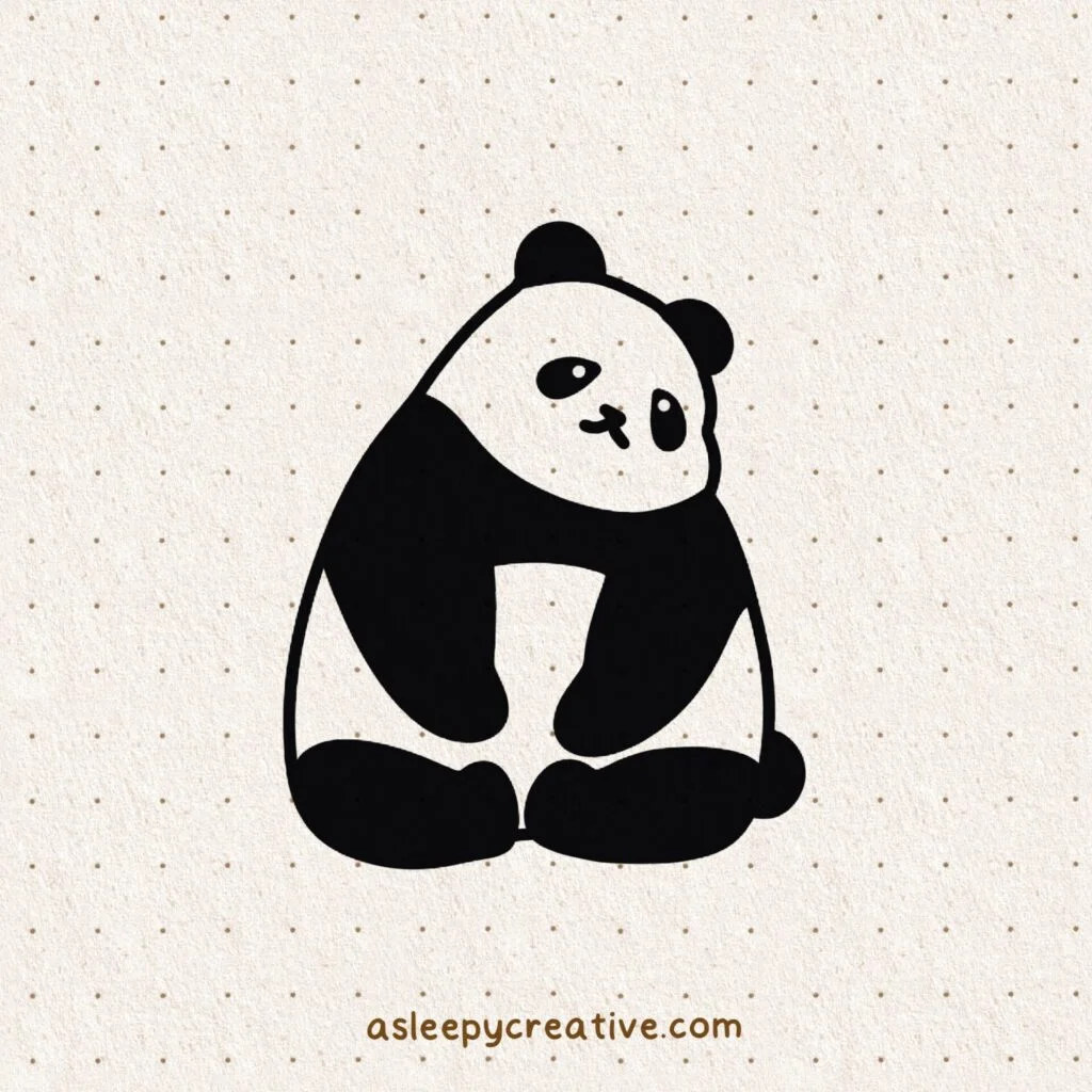 32 Easy Panda Drawing Ideas - a sleepy creative