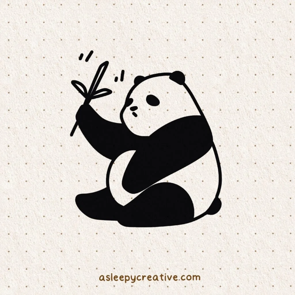 32 Easy Panda Drawing Ideas - a sleepy creative