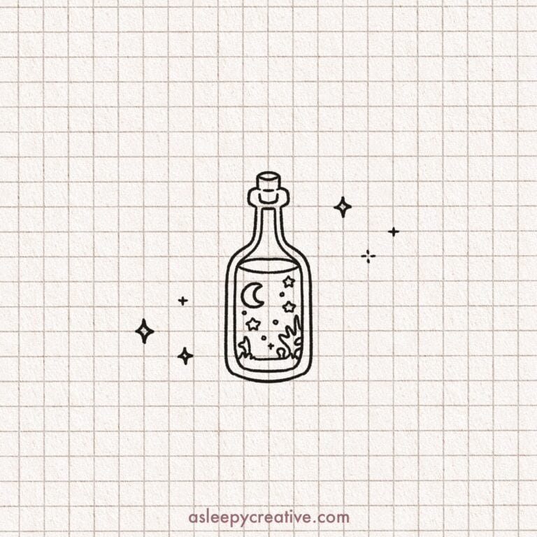 24 Cute Easy Whimsical Drawing Ideas - a sleepy creative