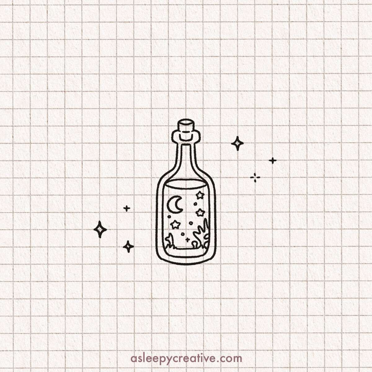 24 Cute Easy Whimsical Drawing Ideas - a sleepy creative