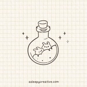 24 Cute Easy Whimsical Drawing Ideas - a sleepy creative