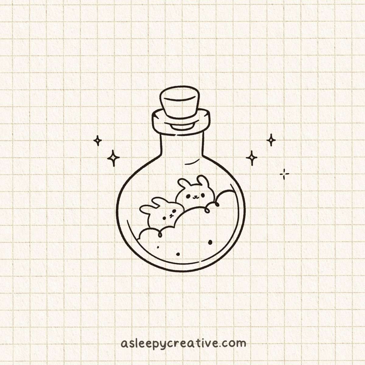24 Cute Easy Whimsical Drawing Ideas - a sleepy creative