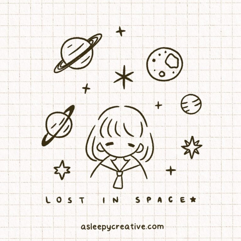 20+ Space Drawing Ideas: Easy Planets, Stars & Galaxy Doodles for Beginners