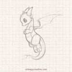 39 Cute and Easy Dragon Drawing Ideas - a sleepy creative