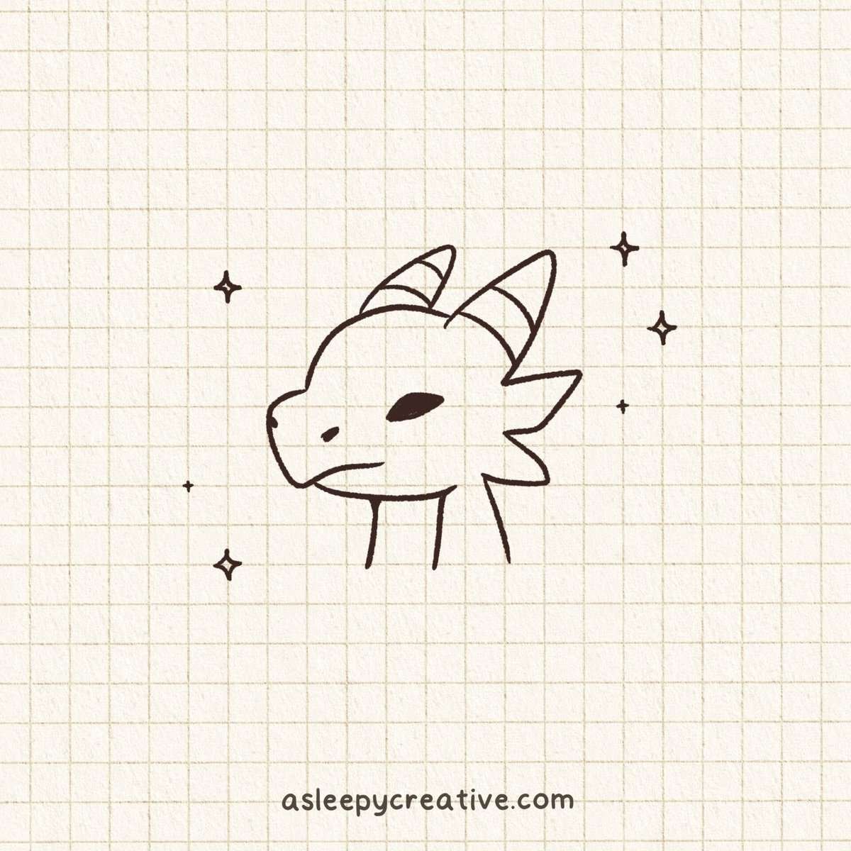 39 Cute and Easy Dragon Drawing Ideas - a sleepy creative