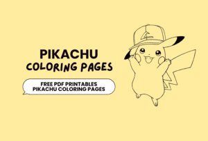 Pikachu Coloring Pages (Free PDF Printables)