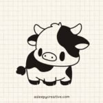 22+ Cute and Easy Cow Drawing Ideas - a sleepy creative