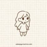 29 Cute and Easy Chibi Girl Drawing Ideas - a sleepy creative