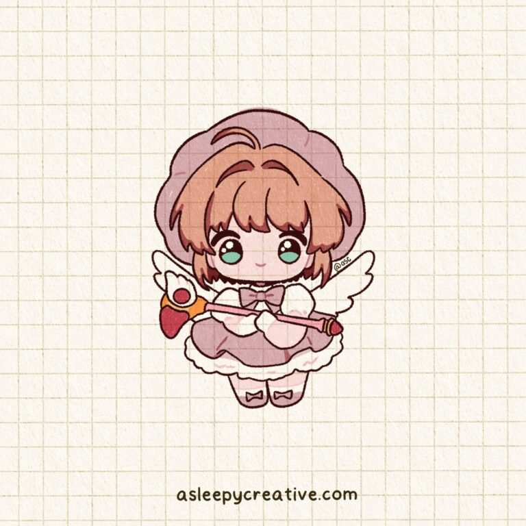 29 Cute and Easy Chibi Girl Drawing Ideas - a sleepy creative