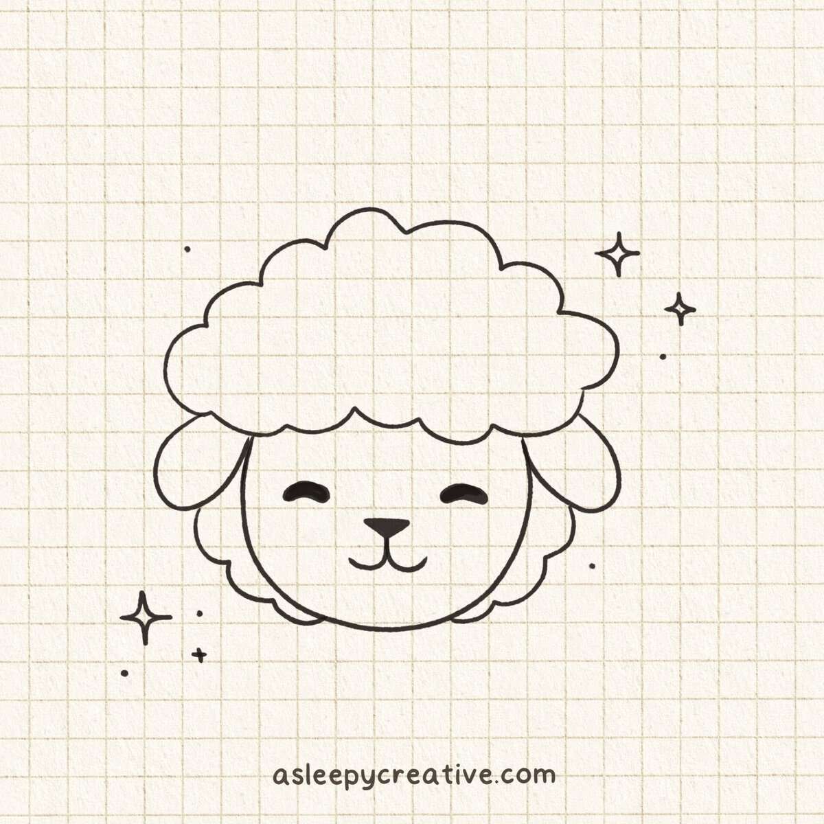20 Cute and Easy Sheep Drawing Ideas