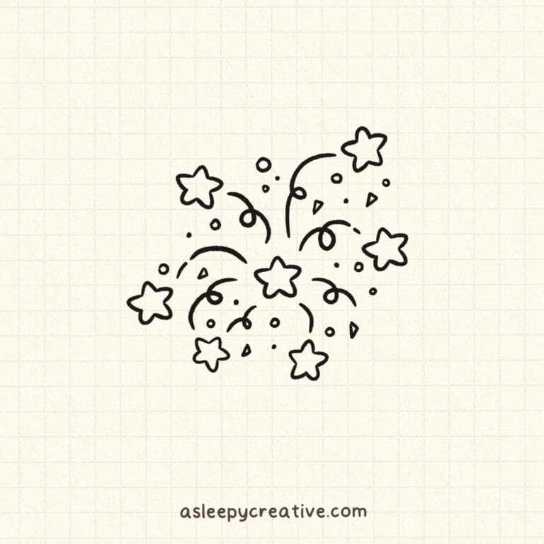 Easy & Cute New Year Drawing Ideas