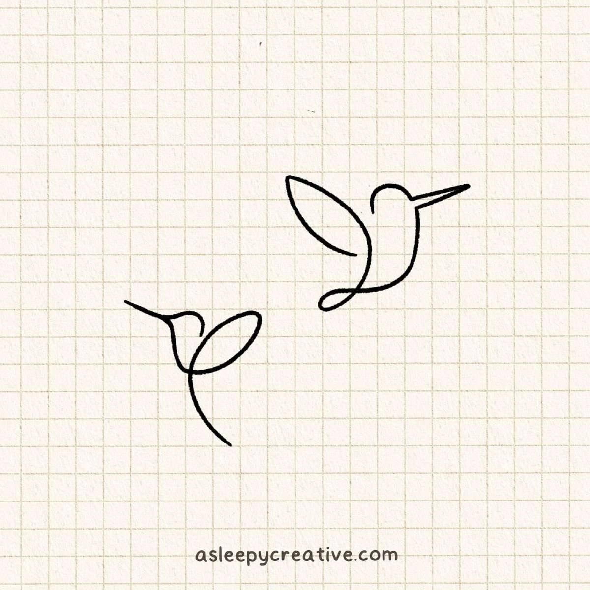 30+ Cute and Easy Bird Drawing Ideas - a sleepy creative