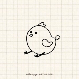 30+ Cute and Easy Bird Drawing Ideas - a sleepy creative