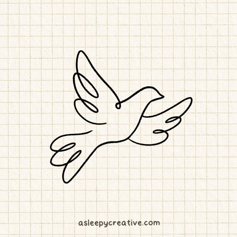 30+ Cute and Easy Bird Drawing Ideas - a sleepy creative