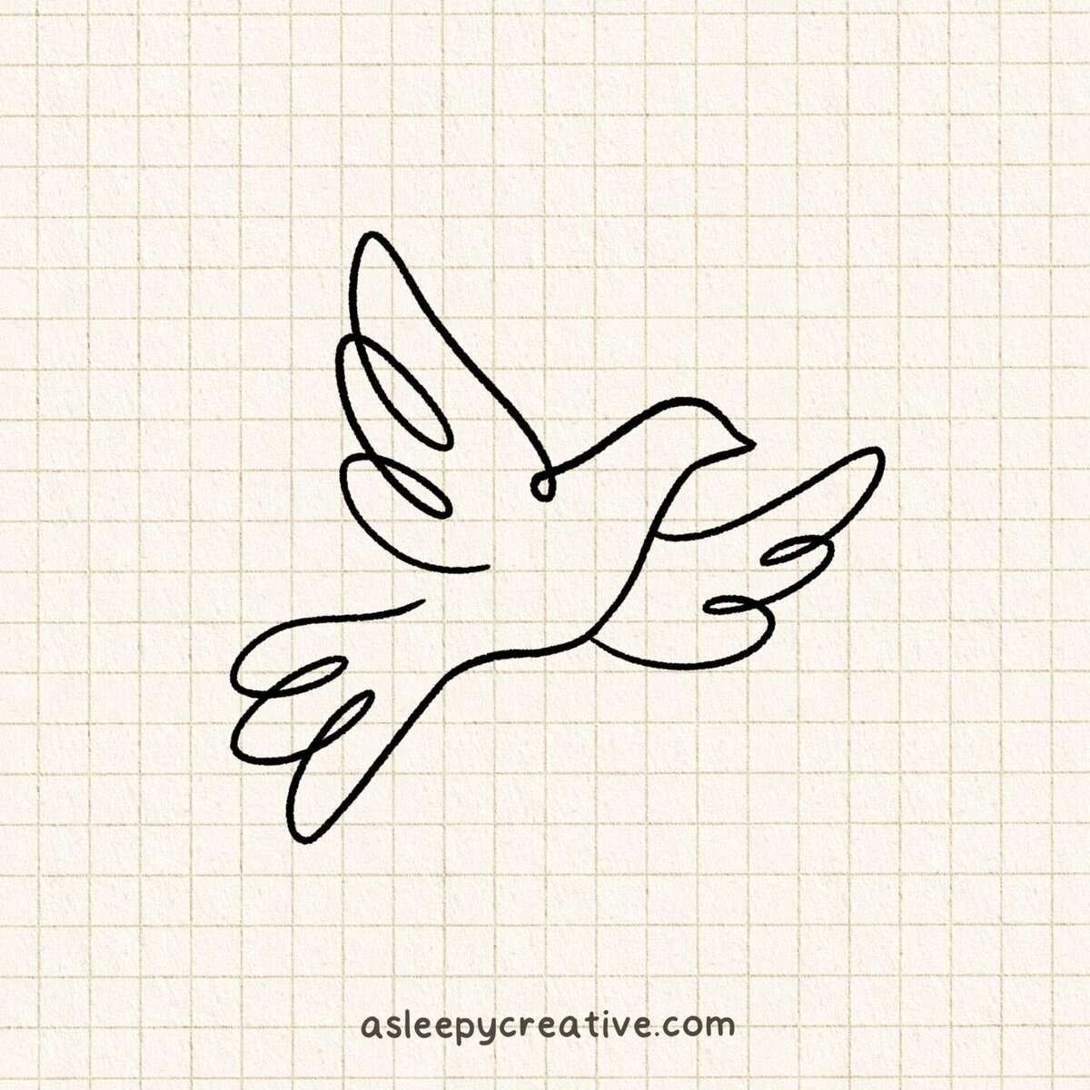 30+ Cute and Easy Bird Drawing Ideas - a sleepy creative