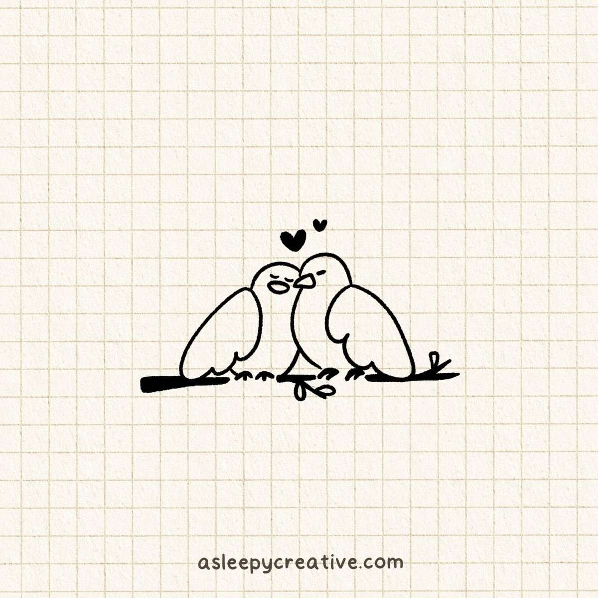 30+ Cute and Easy Bird Drawing Ideas - a sleepy creative