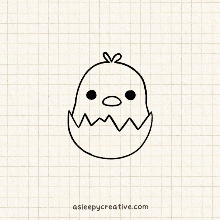 30+ Cute and Easy Bird Drawing Ideas - a sleepy creative