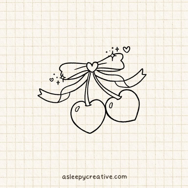 Cute and Easy Love Drawing Ideas - a sleepy creative