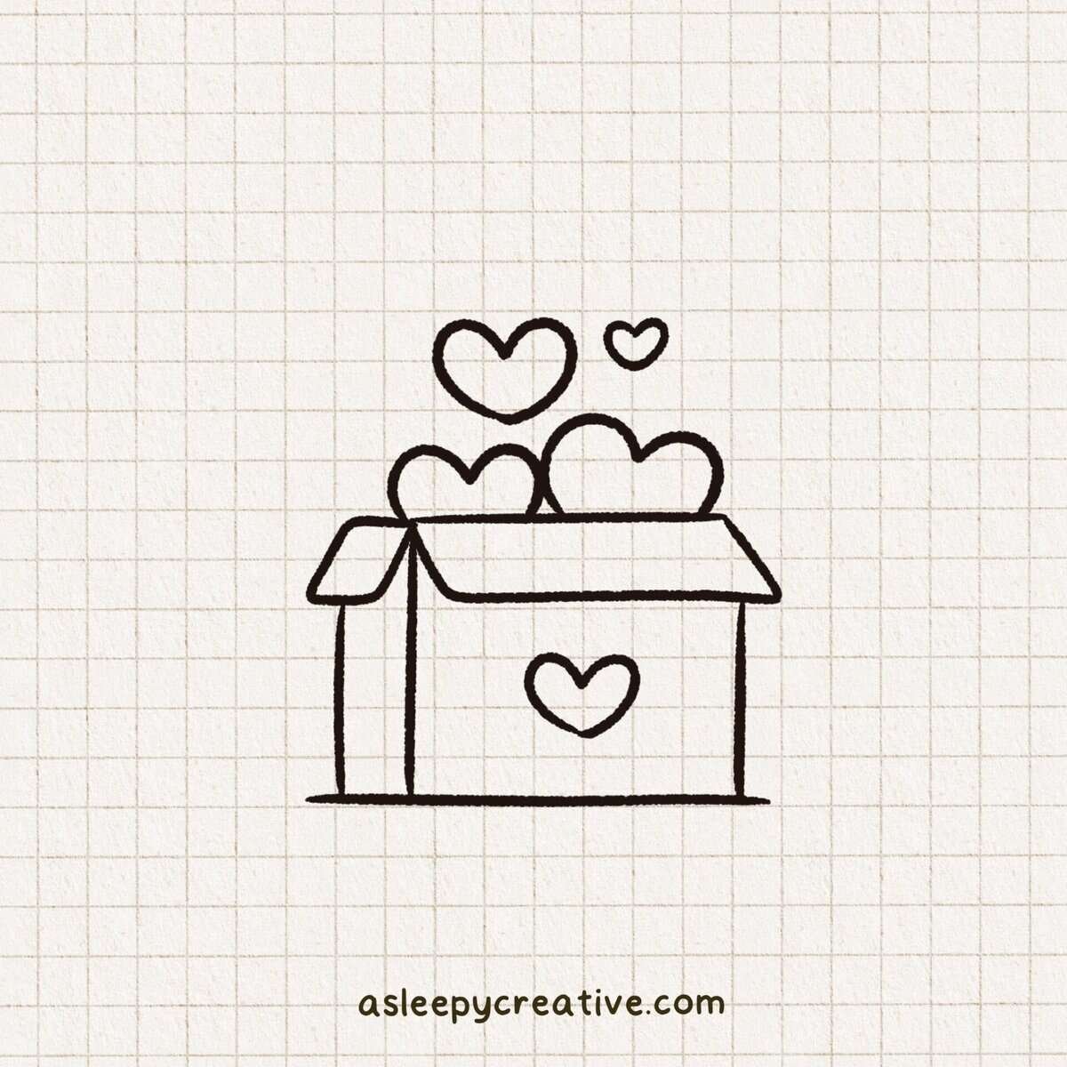 Cute and Easy Love Drawing Ideas - a sleepy creative