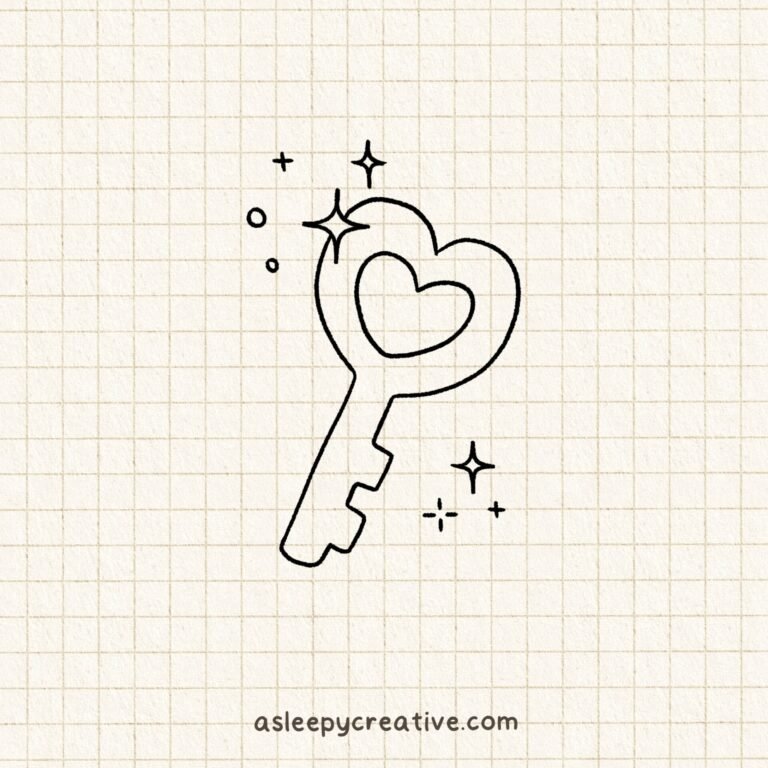 Cute and Easy Love Drawing Ideas - a sleepy creative