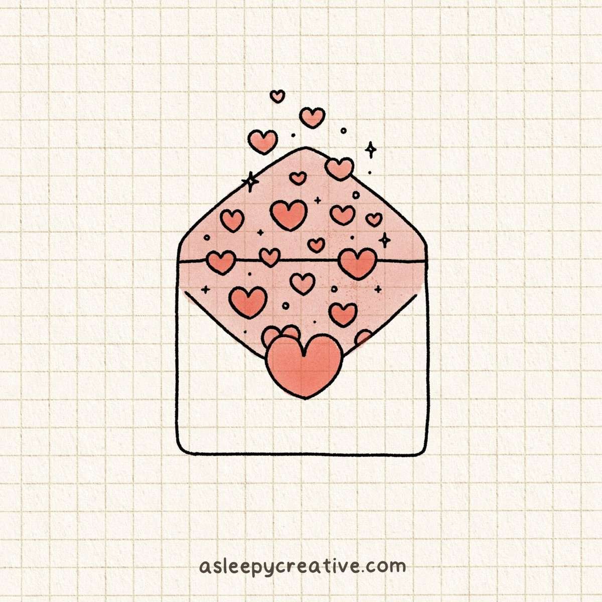 Cute and Easy Love Drawing Ideas - a sleepy creative
