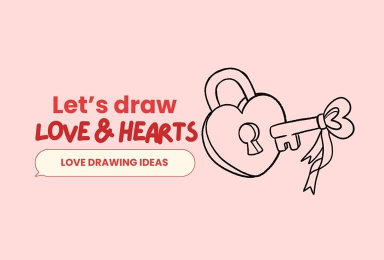 Cute and Easy Love Drawing Ideas - a sleepy creative