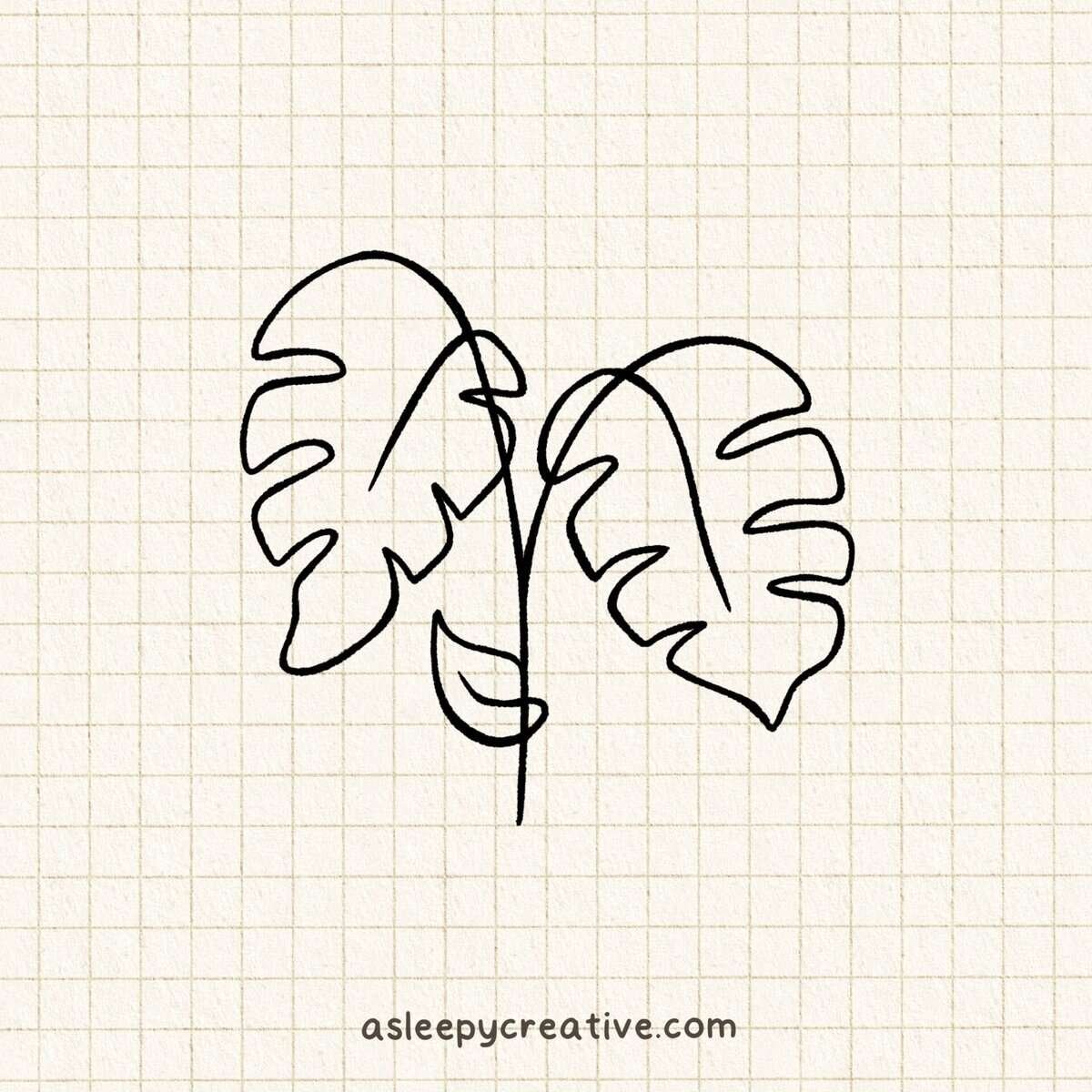 25+ Cute and Easy Plant Drawing Ideas - a sleepy creative