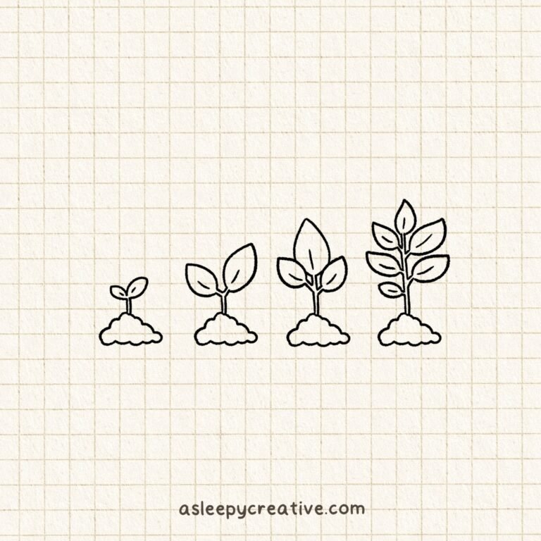 25+ Cute and Easy Plant Drawing Ideas